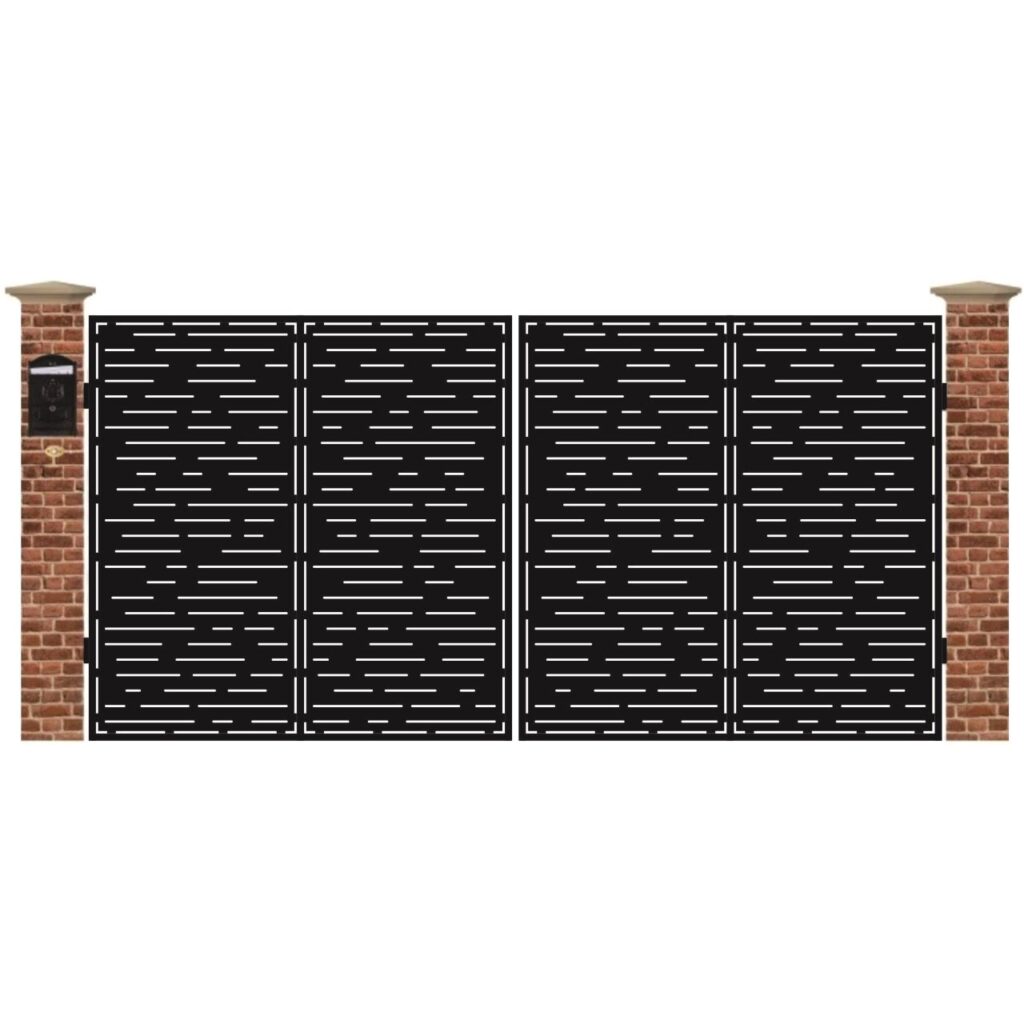 Panou de gard mic din tabla debitata cu plasma COPAC V2 990×1940 mm ...