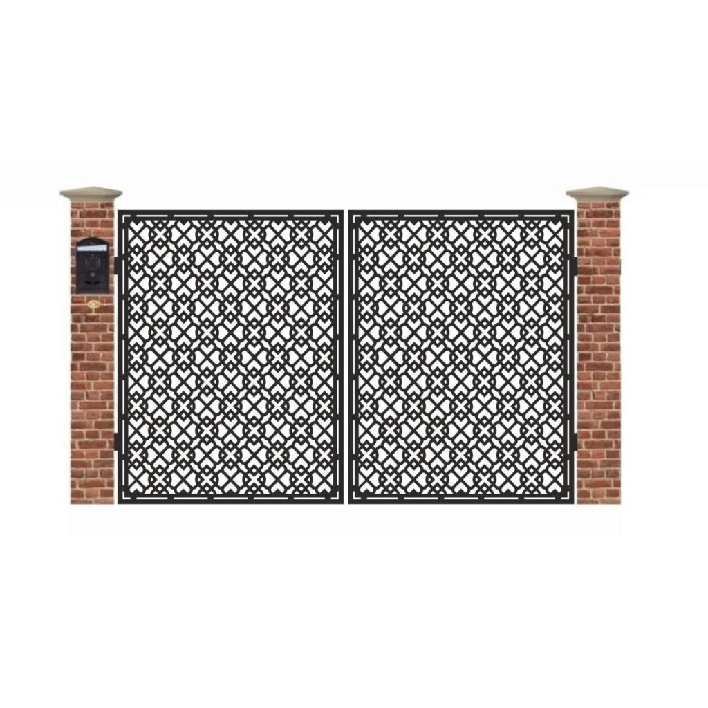 Poarta acces auto mica din tabla debitata cu plasma MAX 9 3000×1940 mm ...